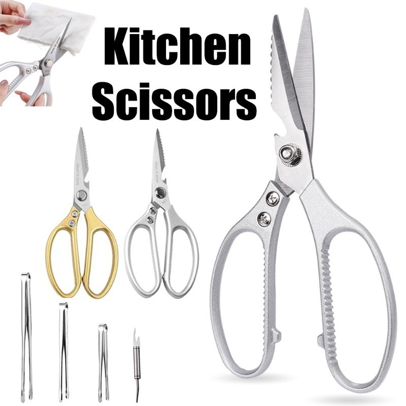 Kitchen Powerful Scissors / Japanese Stainless Steel Chicken Meat Bone ...