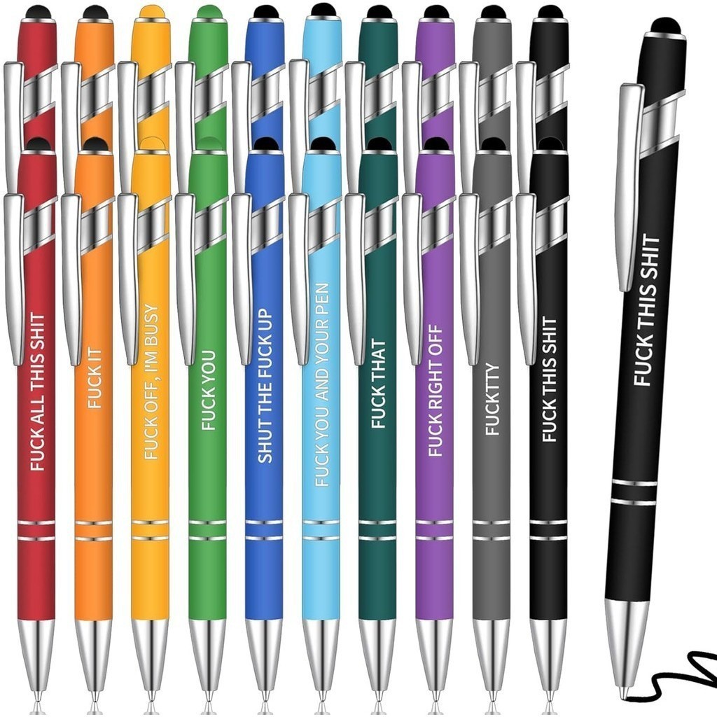 Personalized Office Pens Funny Ballpoint Pens Motivational Rude Quotes ...
