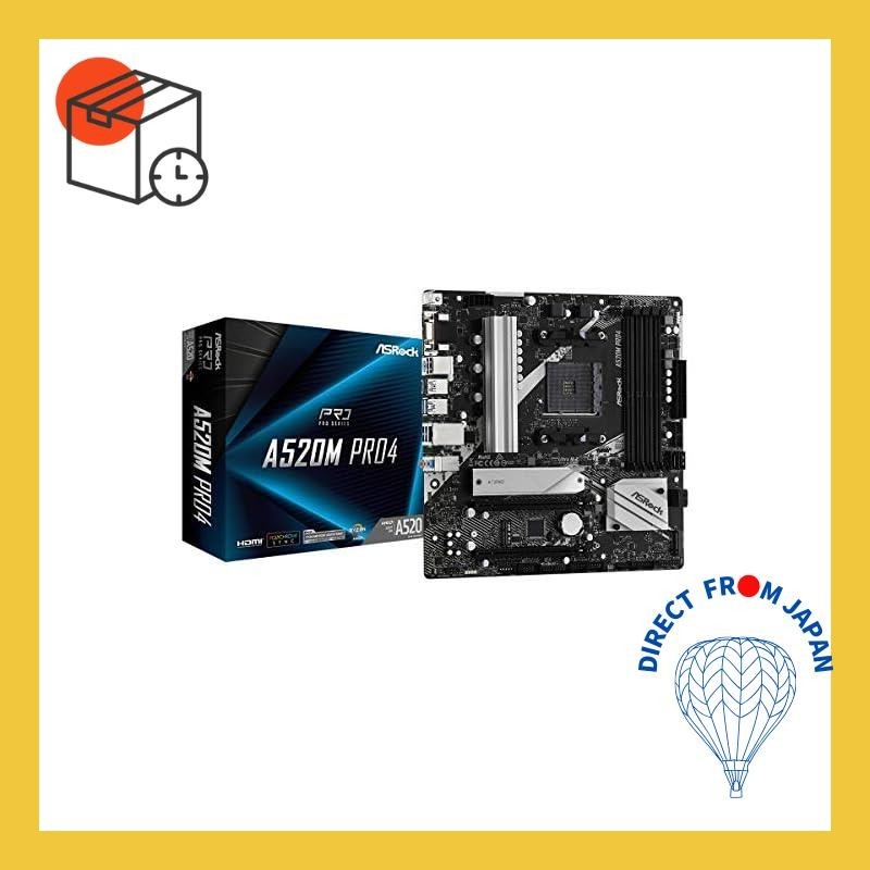 ASRock Micro ATX motherboard with A520 chipset for AMD Ryzen 3000/4000 ...