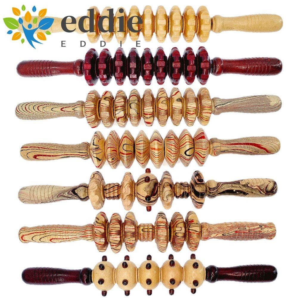26EDIE Wooden Exercise Roller Waist Wheel Shaft Belly Relief Wood ...