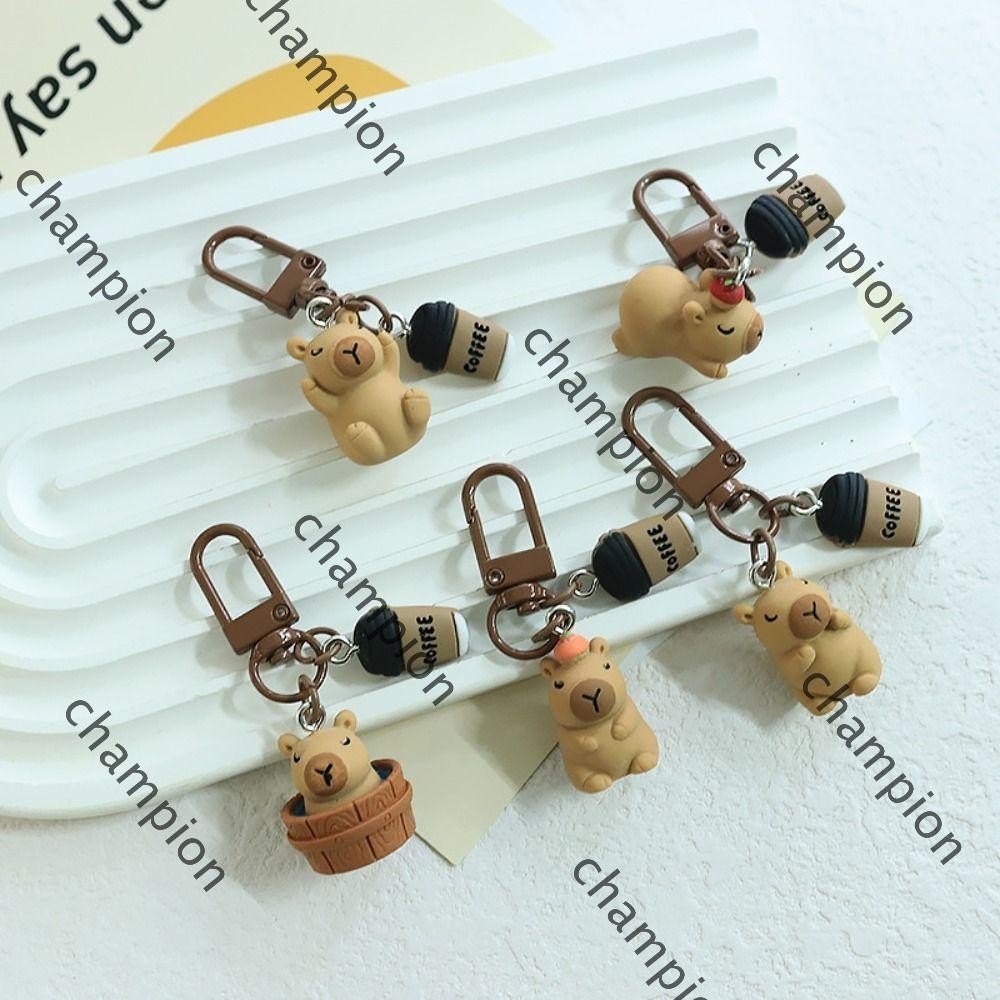 CHAMPIONO Capybara Keychain, Cartoon Gifts Resin Key Chain, Hanging ...