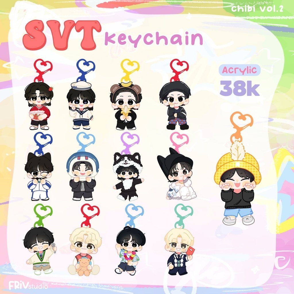 Seventeen CHIBI KEYCHAIN VOL.2 Custom Key Chain | Shopee Philippines