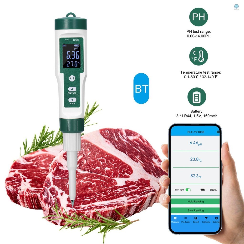 [fany] Yy-1030 Digital Display Baby Food PH Meter Dough Alkalinity ...