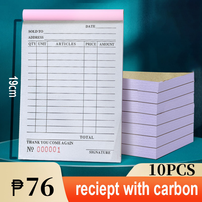 Carbonized delivery Receipt Resibo With Carbon Temporary Order Receipts ...