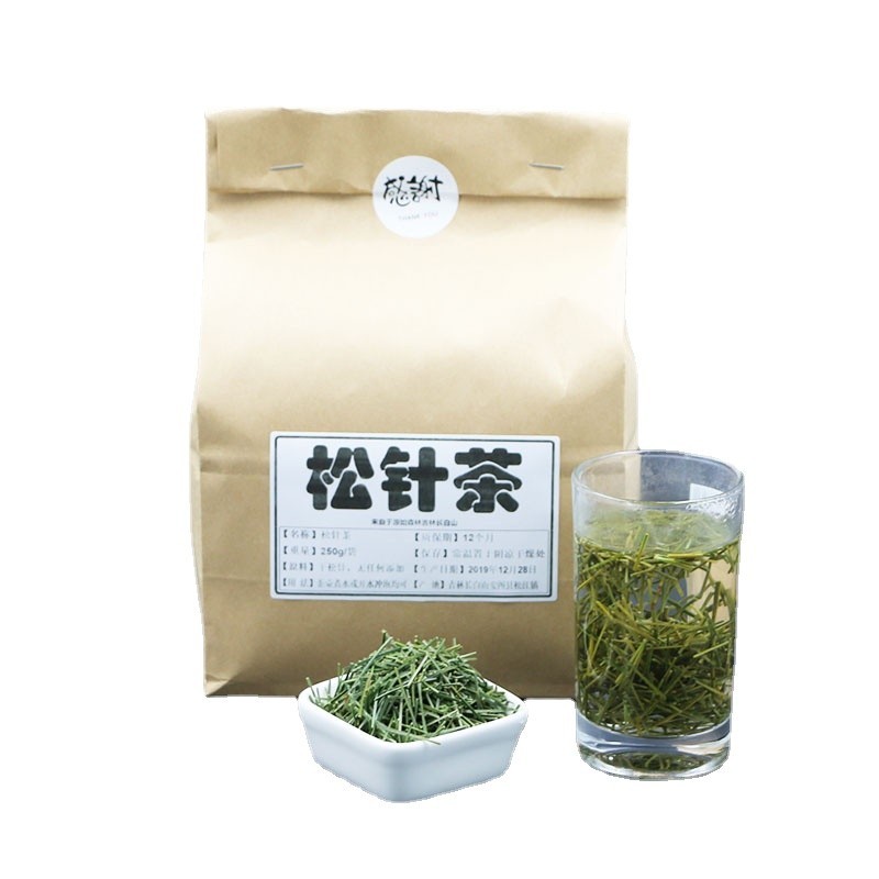 XUPAI Changbai Mountain Pine Needle Tea 250g Dry Leaf Pine Needle Red ...