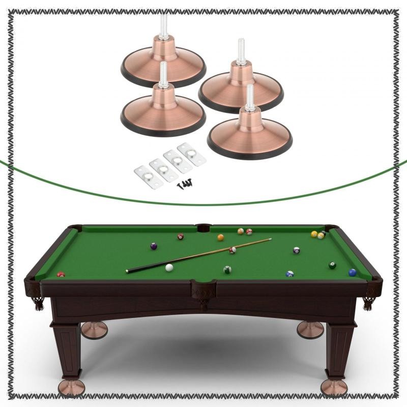 [MCA] 4x Billiard Table Leg Levelers Improved Stability Heavy Duty ...
