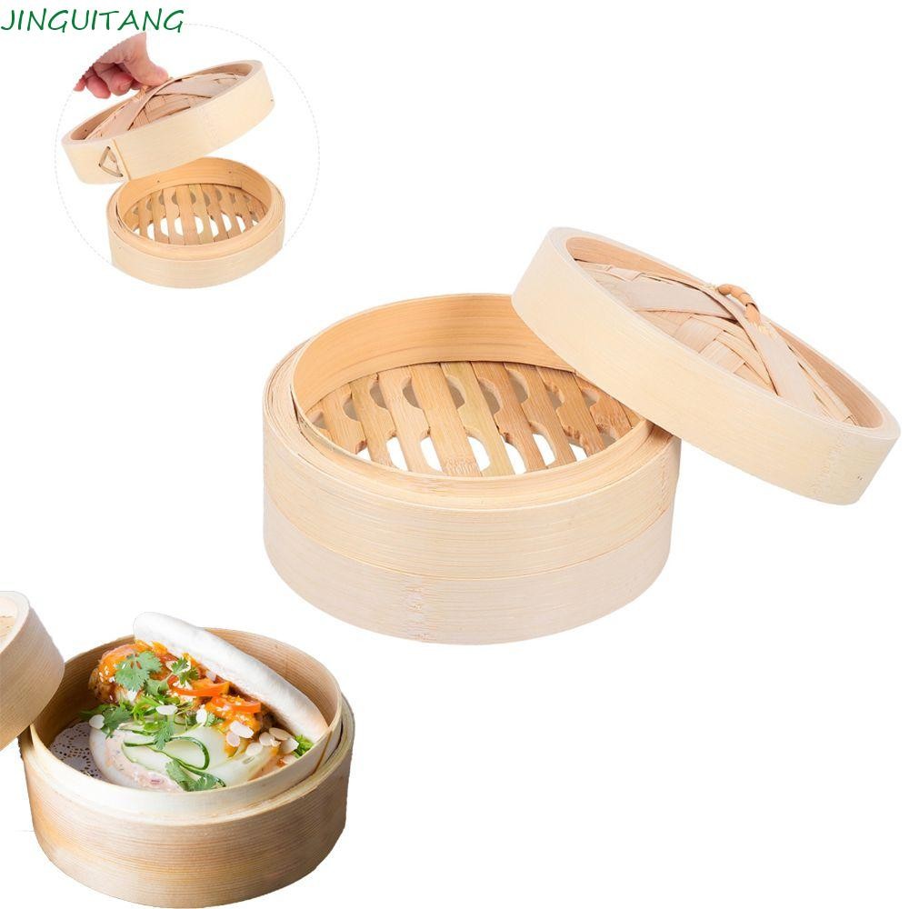 JINGUITANG Bamboo Steamer Chinese Dumplings Mini Steam Basket Kitchen ...
