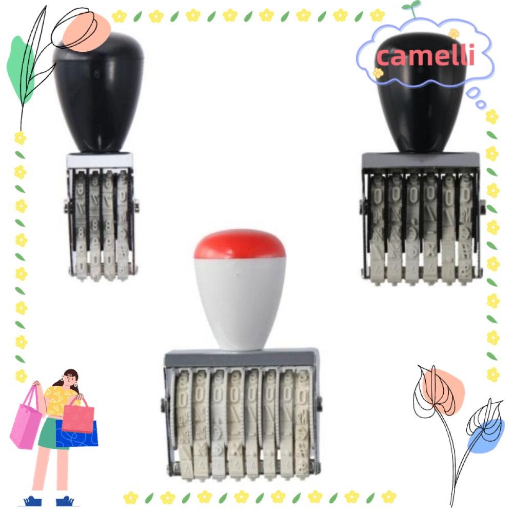 CAMELLI Roller Stamps, 4,6 or 8 Digit Number Changeable Number Stamp ...