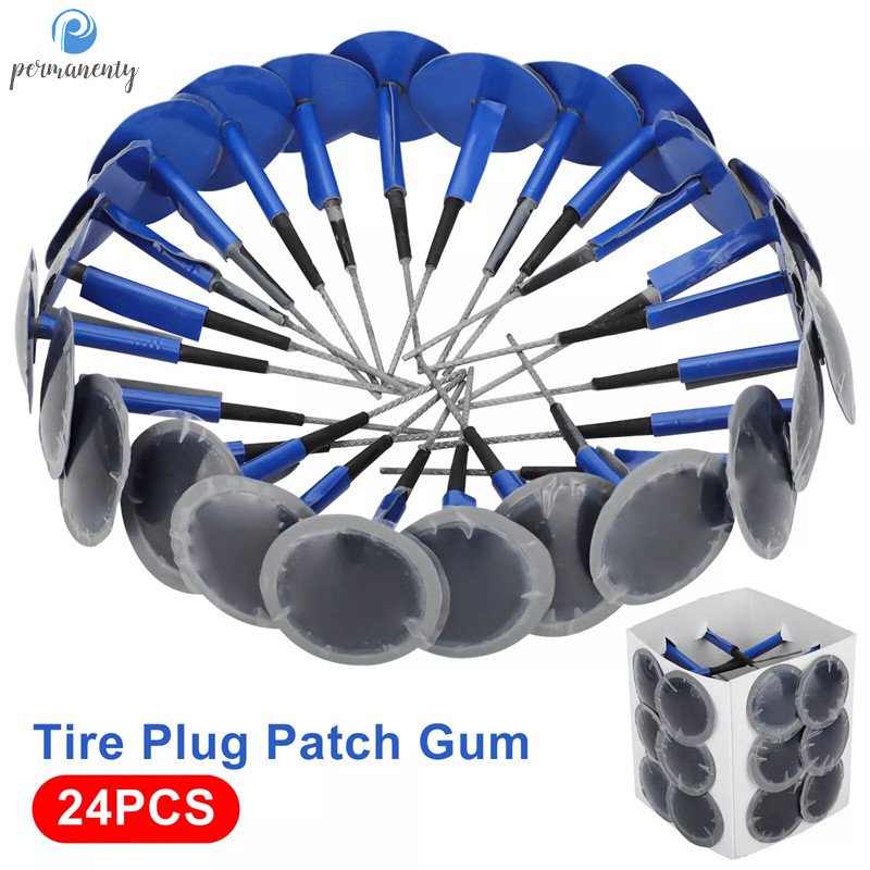 Permanenty 24pcs Tire Patches Kit 36*4mm Tire Repair Patch Plug Kit ...