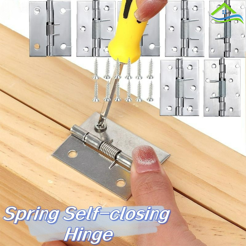 1Set 2/3/4inch Stainless Steel Silver Color Door Windows Hinges - Self ...