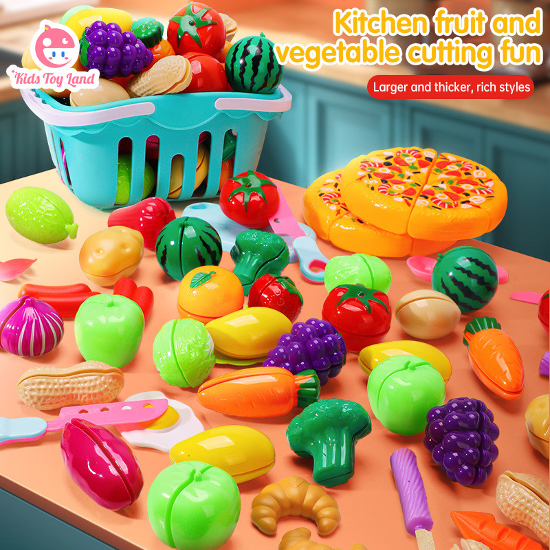 Kitchen Toys Fruits Toys for Kids Set Kids Slice Toys Fruits Set ...