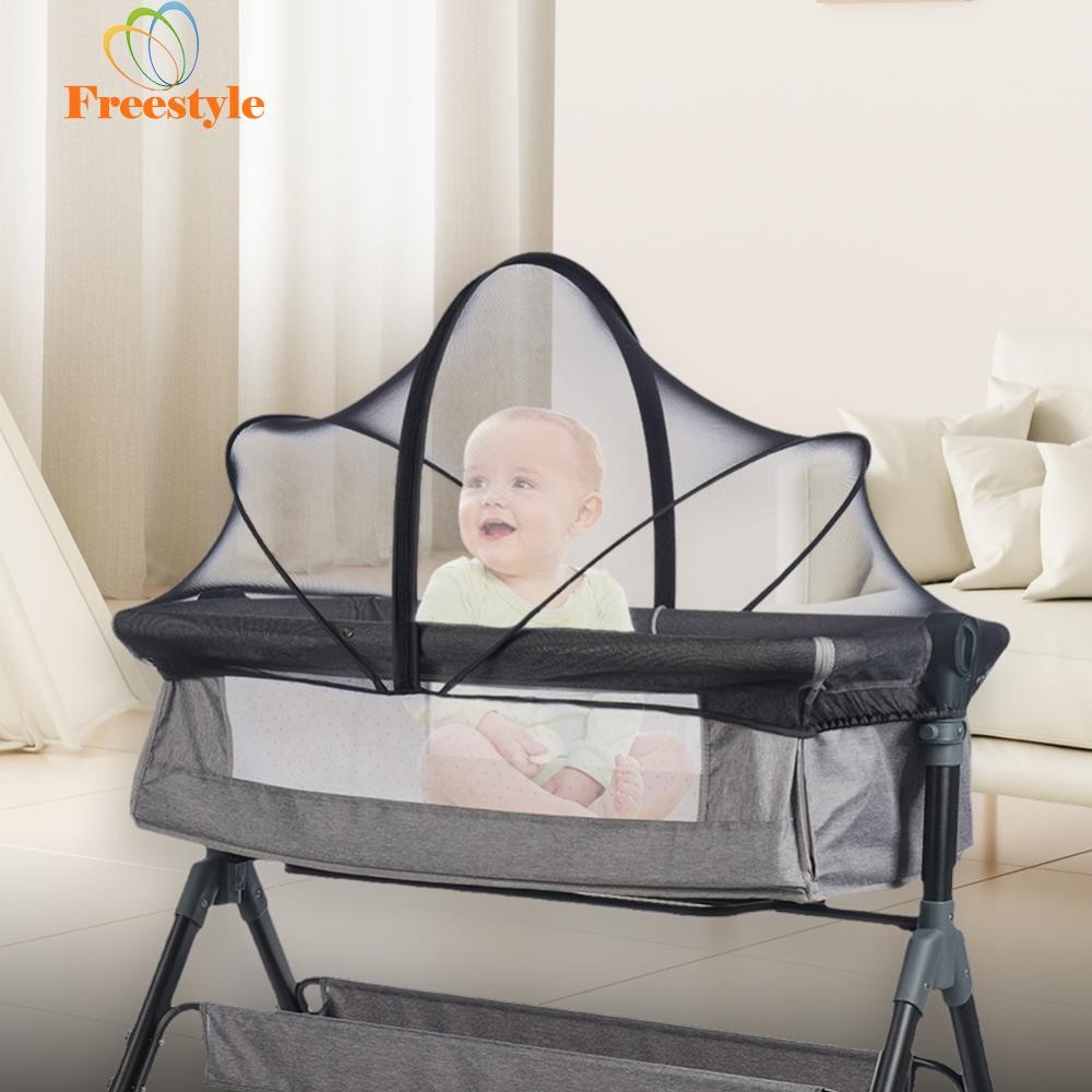 Baby Mosquito Net Tent Breathable Folding Crib Cover Bassinet Mosquito ...