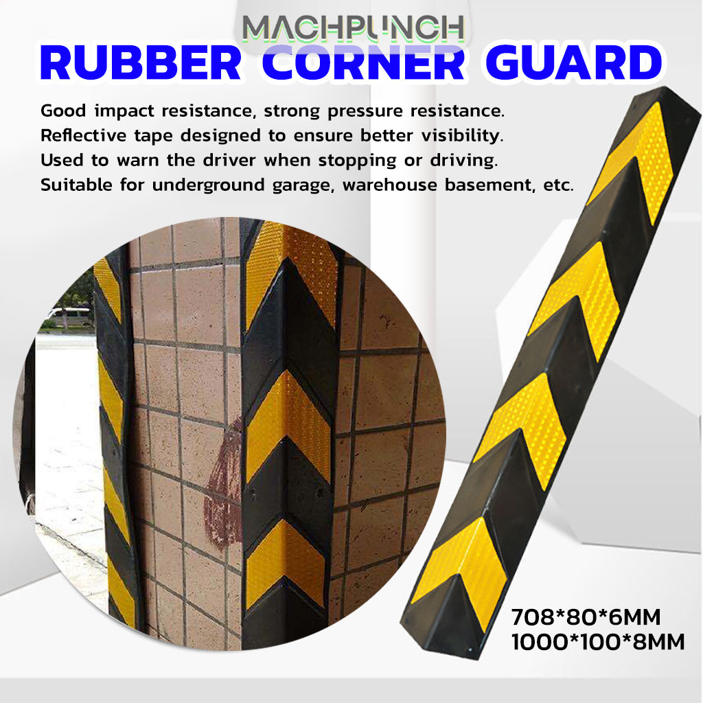 MP Rubber Corner Guard Reflectorized Underground garage Warehouse ...