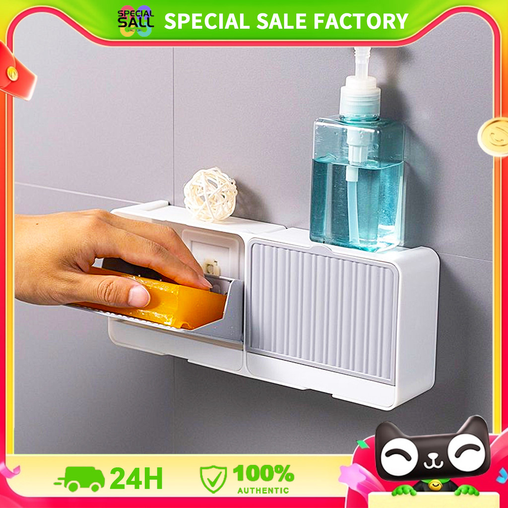Portable Soap Rack Wall Mounted Soap Box Leak Proof and Waterproof ...