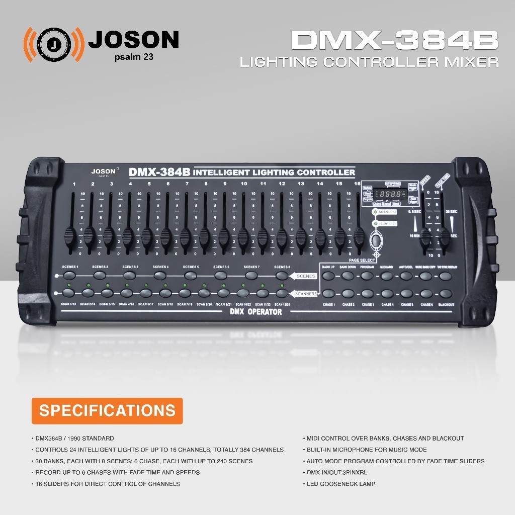 Joson DMX-384B Lighting Controller Mixer | Shopee Philippines
