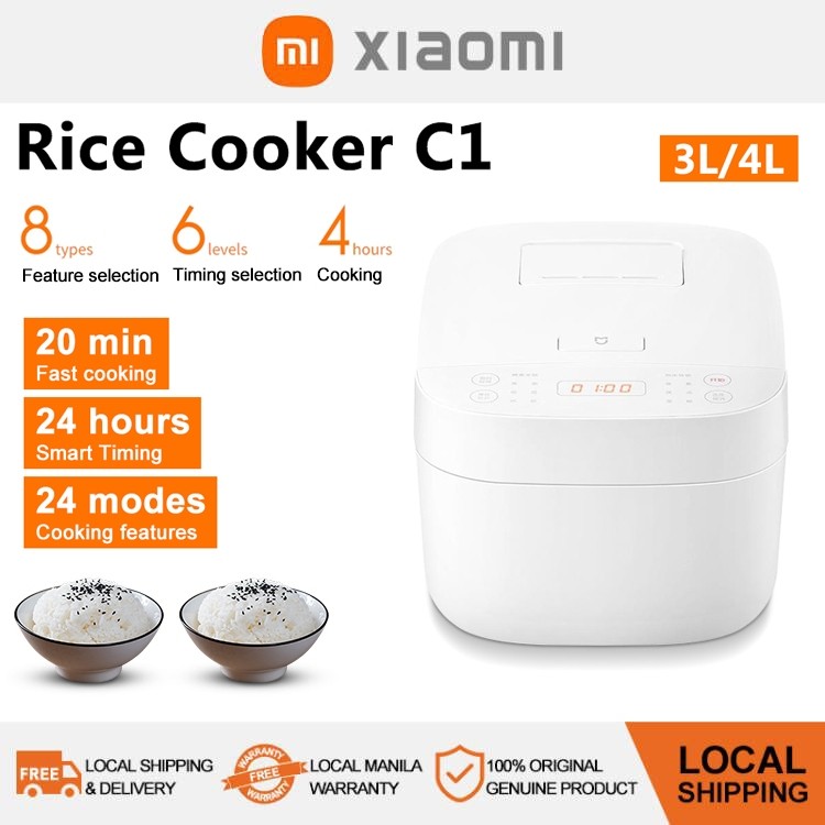 BEST Xiaomi Mijia C1 3L/4L Electric Rice Cooker 650W Multifunctional Automatic LED Display ...