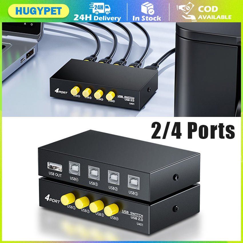 USB Printer Sharing Device 2/4 in 1 Out Scanner Splitter Manual KVM ...