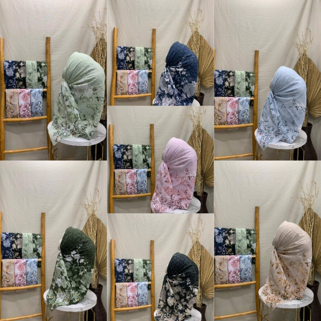 Voal Motif Premium / Rectangular Hijab Voal Motif Premium Lasercut ...