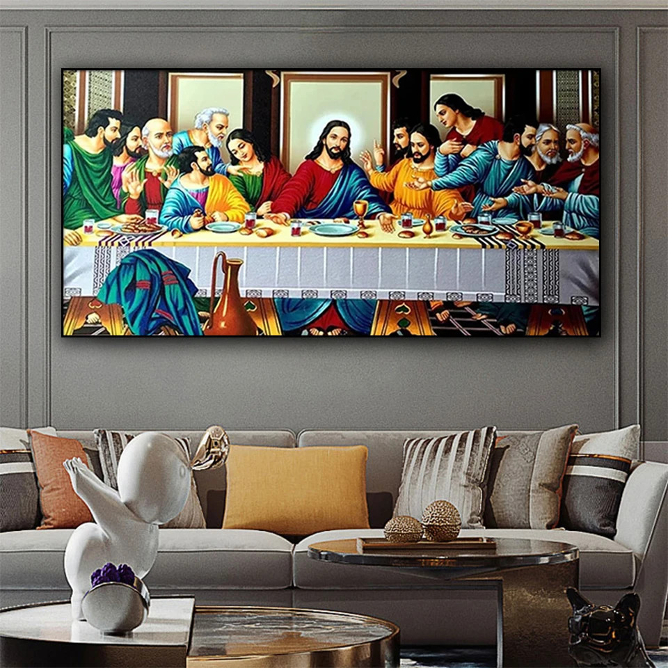 DIY 5D 5D DIY Diamond Painting Last Supper Diy Diamond Art Embroidery ...