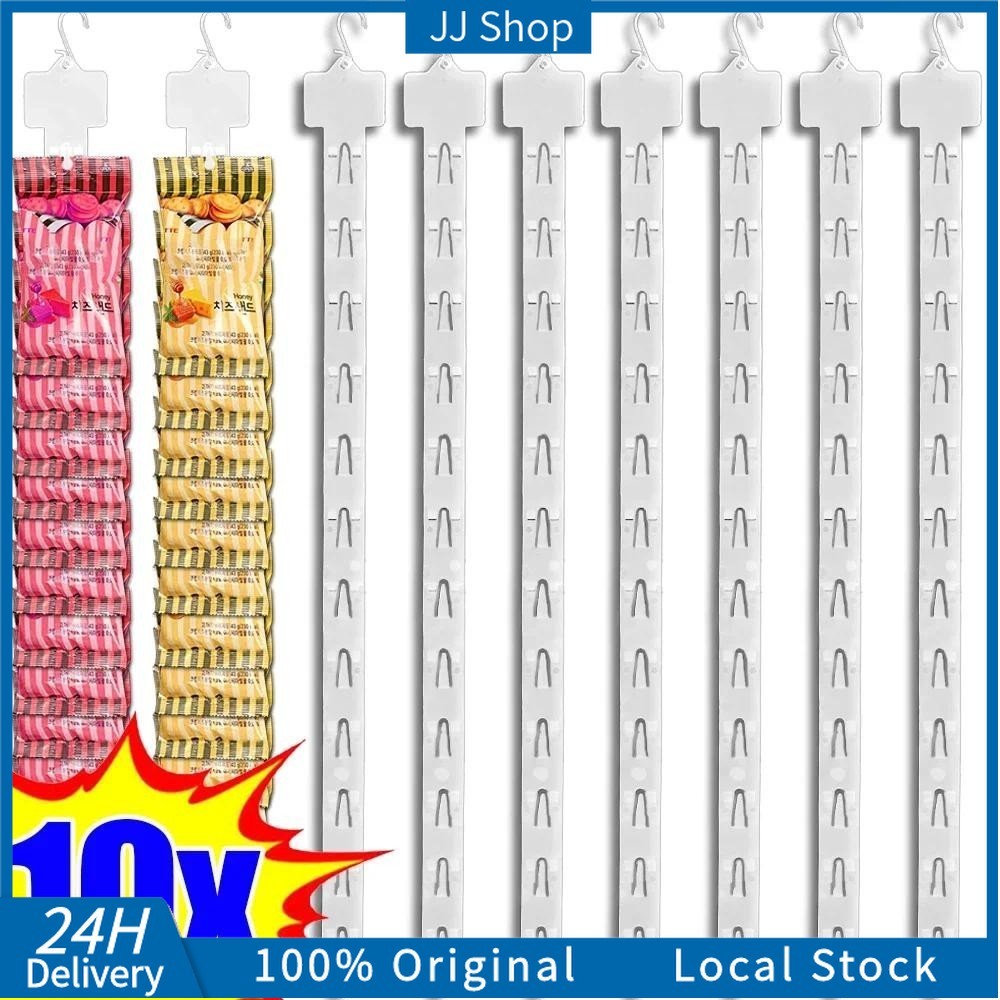 10pcs Station Hanging Strips Plastic Display Merchandise Strip with ...