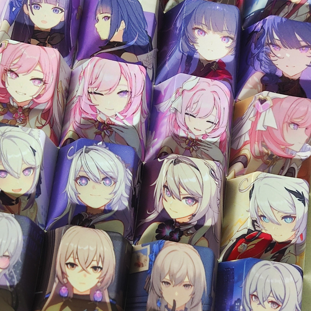 Honkai Impact 3 Keycaps Cherry R4 PBT Dye Sublimation Mechanical ...