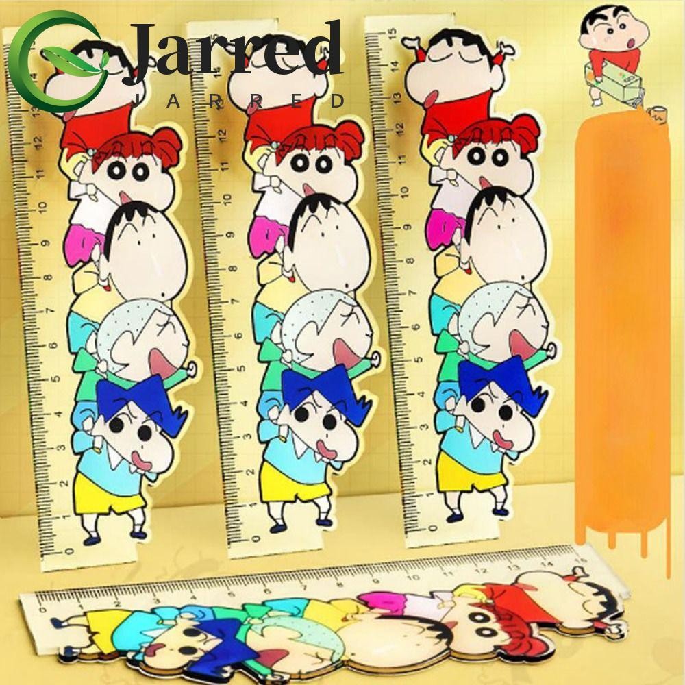JARRED 15CM Straight Rulers, Cartoon Kawaii Crayon Shin-chan Ruler ...