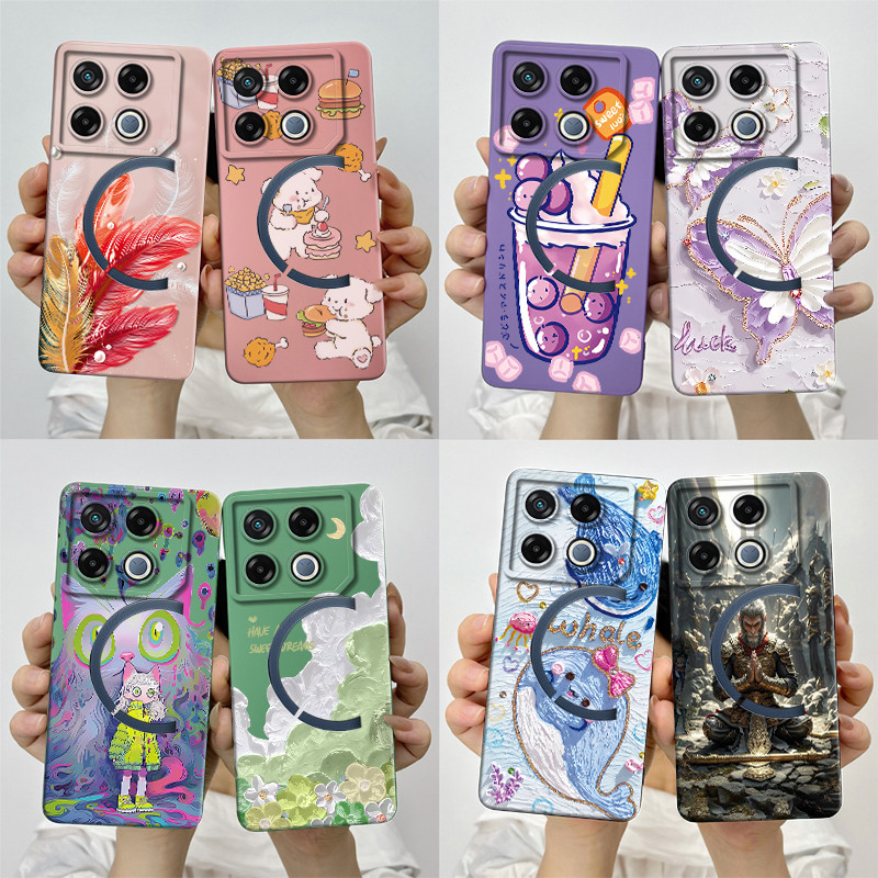Phone Case for infinix GT 20 Pro Soft Silicone Fashion Cute Butterfly ...