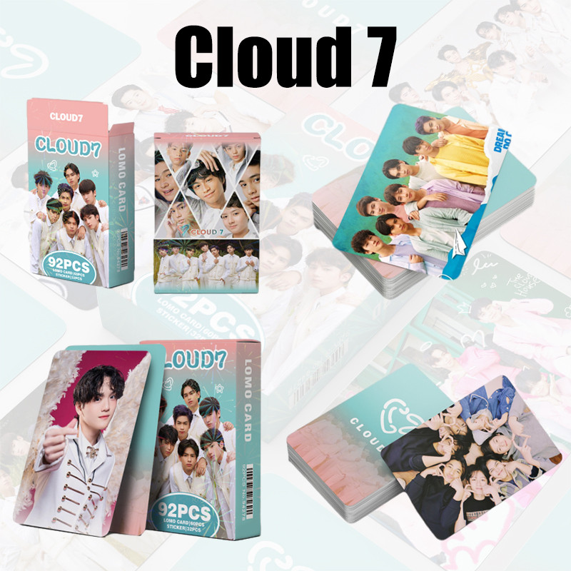 Lomo Cards Cloud 7 Photocard with Stickers Photocards Holographic Cards ...