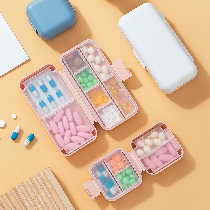 Japanese Style Portable Mini Multi-compartment Pill Box | Shopee ...