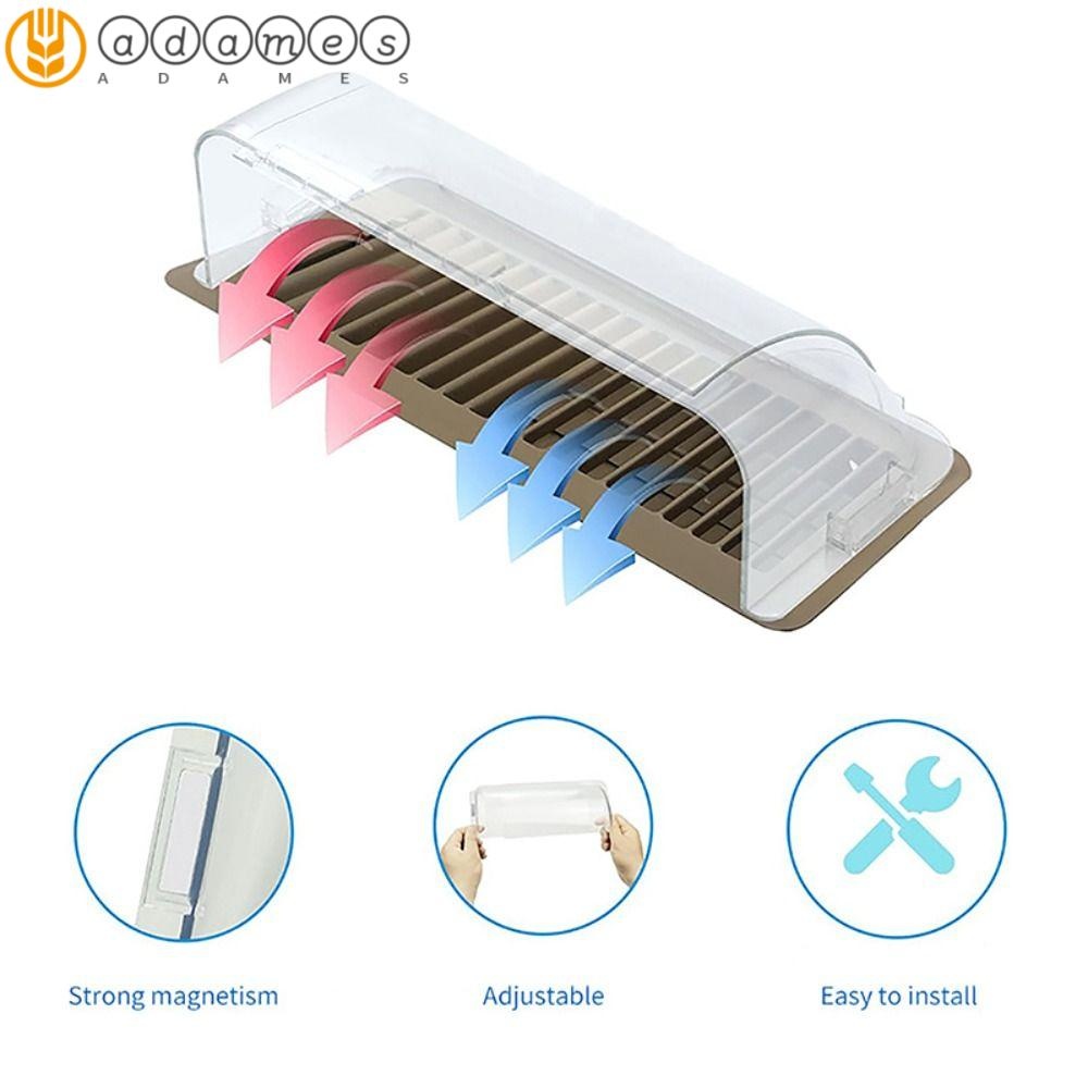 ADAMES 2Pcs Magnetic Air Vent Board, Space-Saving Air & Heat Adjustable ...