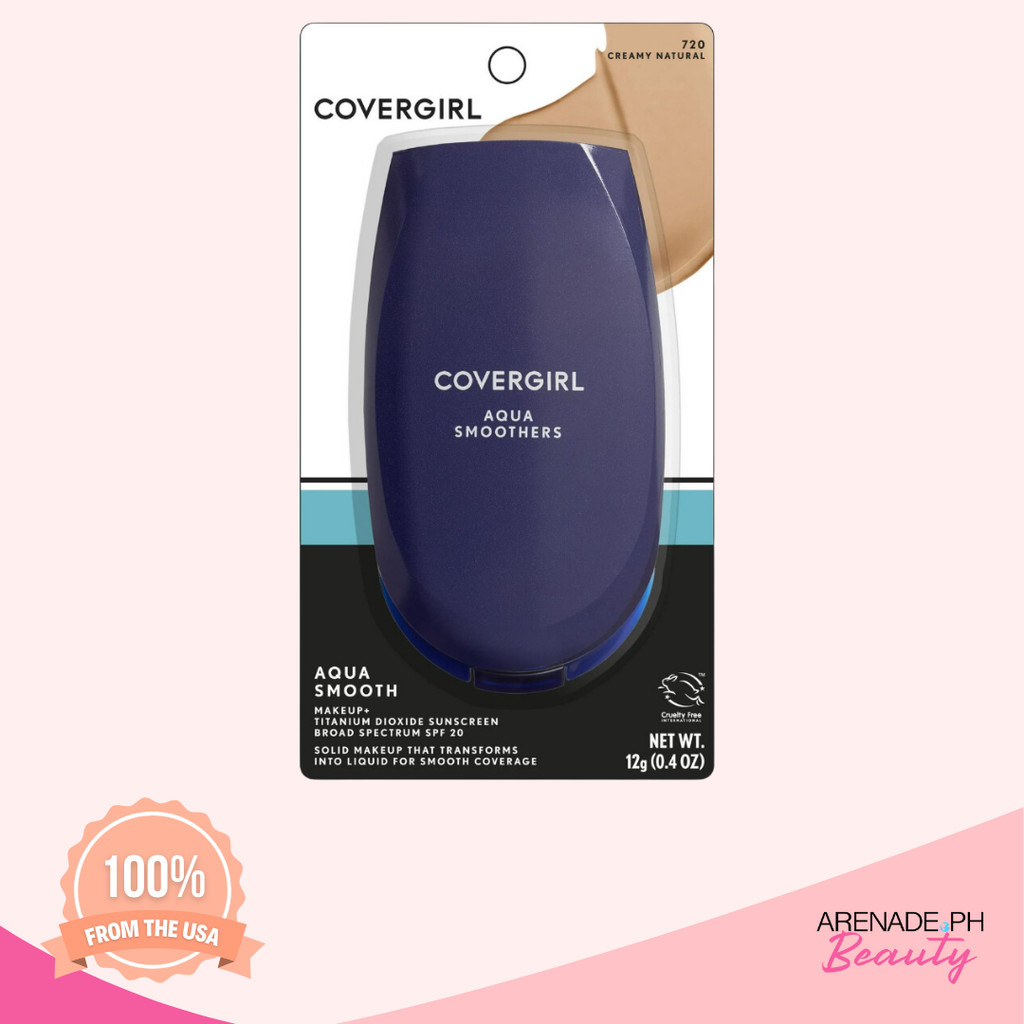 Covergirl Aqua Smooth Makeup + Titanium Dioxide Sunscreen SPF 20 12g/ 0 ...