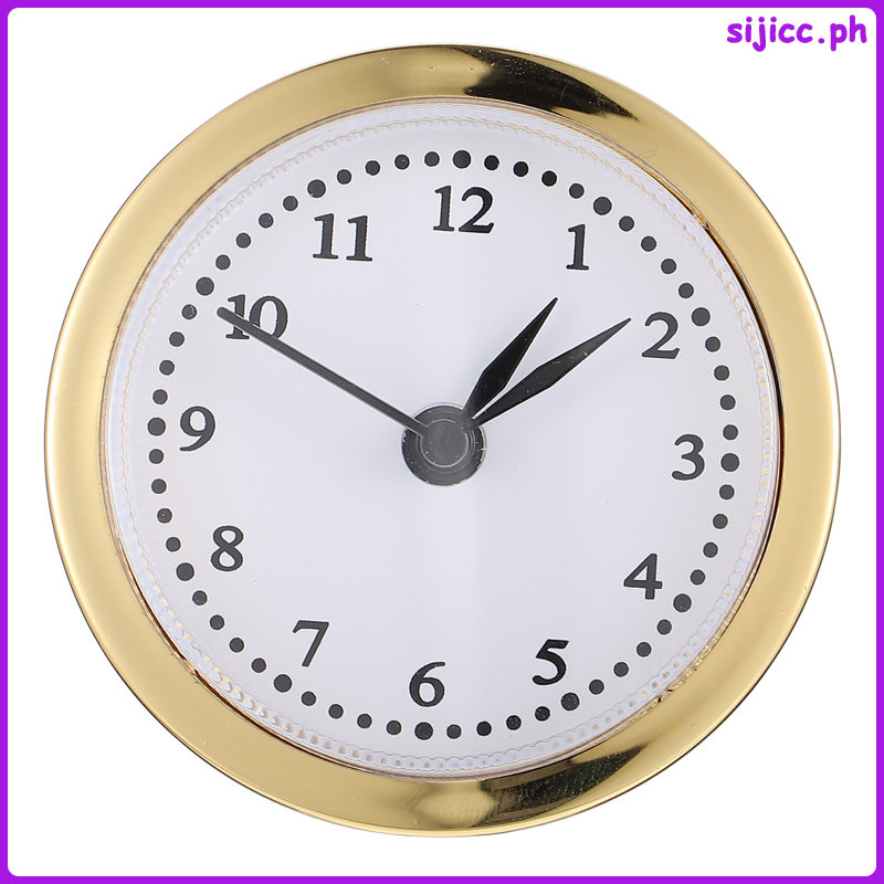 Silent Wall Clock Hour Decor Vintage Digital Insert Small Ornament ...