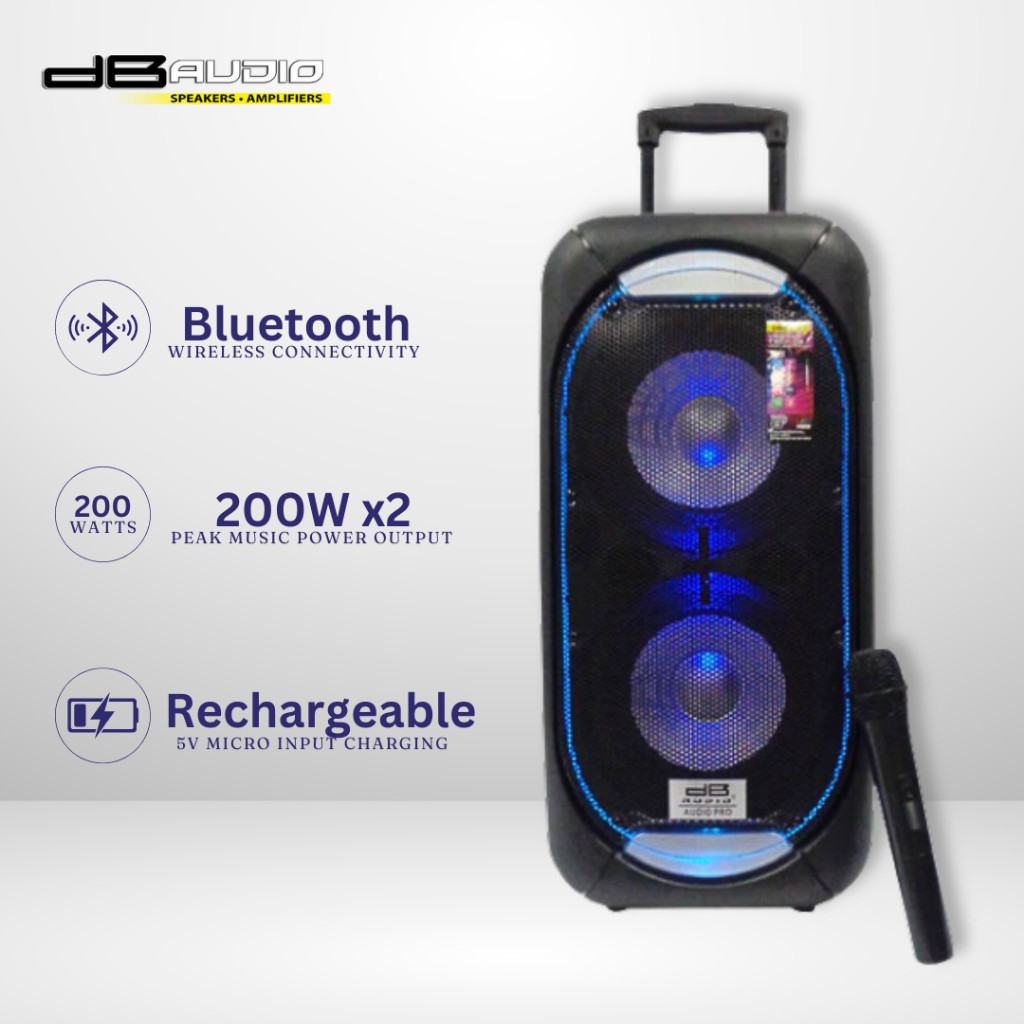 MEO DBaudio VersaTech 08 Woofer Speaker System With Bluetooth/FM Radio ...