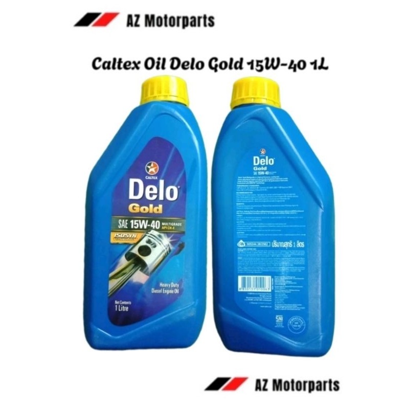 DELO shell-Caltex Oil Delo Gold 15W-40 1L | Shopee Philippines