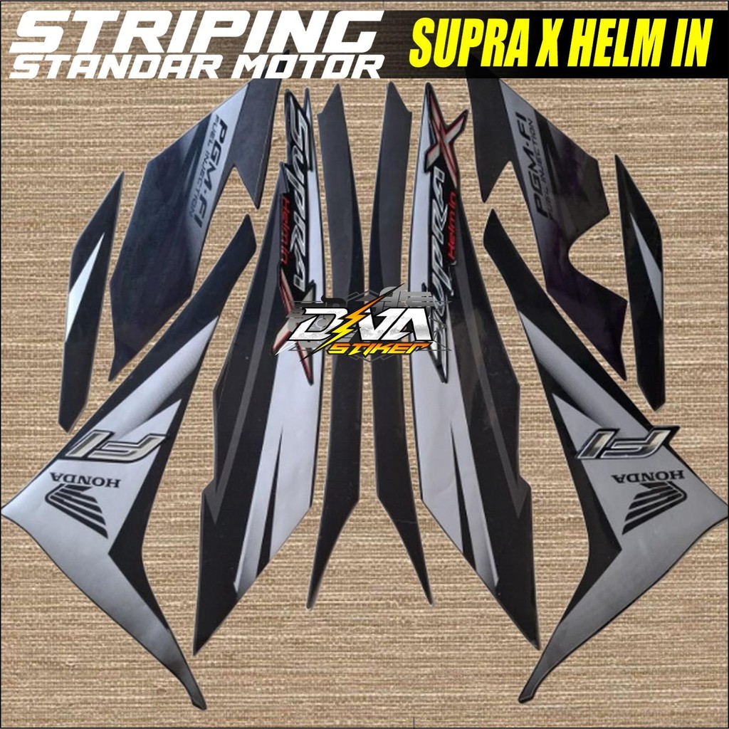Honda supra x 125 r helmet striping in pgm fi 2012 violet silver list ...