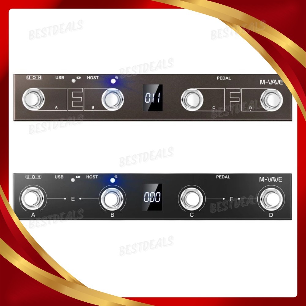 M-Vave Chocolate Plus / Chocolate Midi Controller Keyboard 4 Buttons Foot Switch Effect Pedal ...