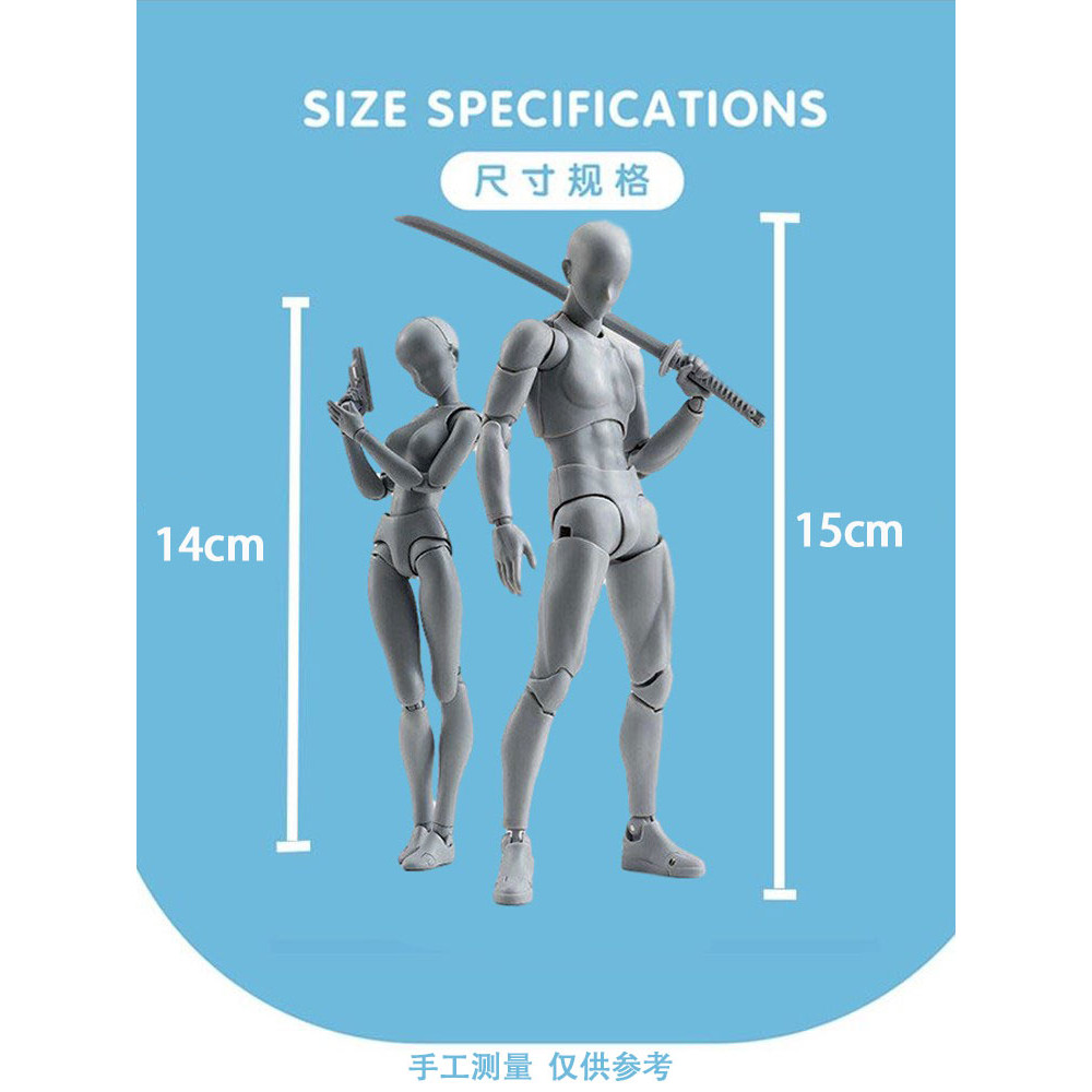 SHF Human Body Model Base Figure Doll Stop-Motion Animatable Drawing ...