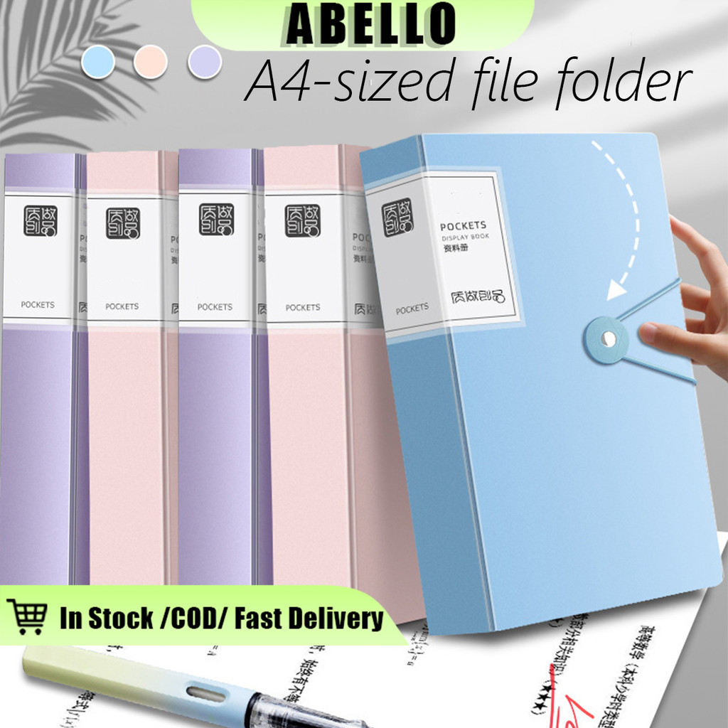 A4 Portable File Organizer Paper Folder Paper Storage Organizer ...