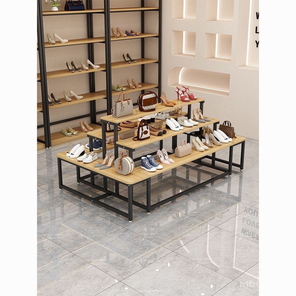 Multi-layer Island Bag Display Rack Shoe Rack Display Stand Flower Shop ...