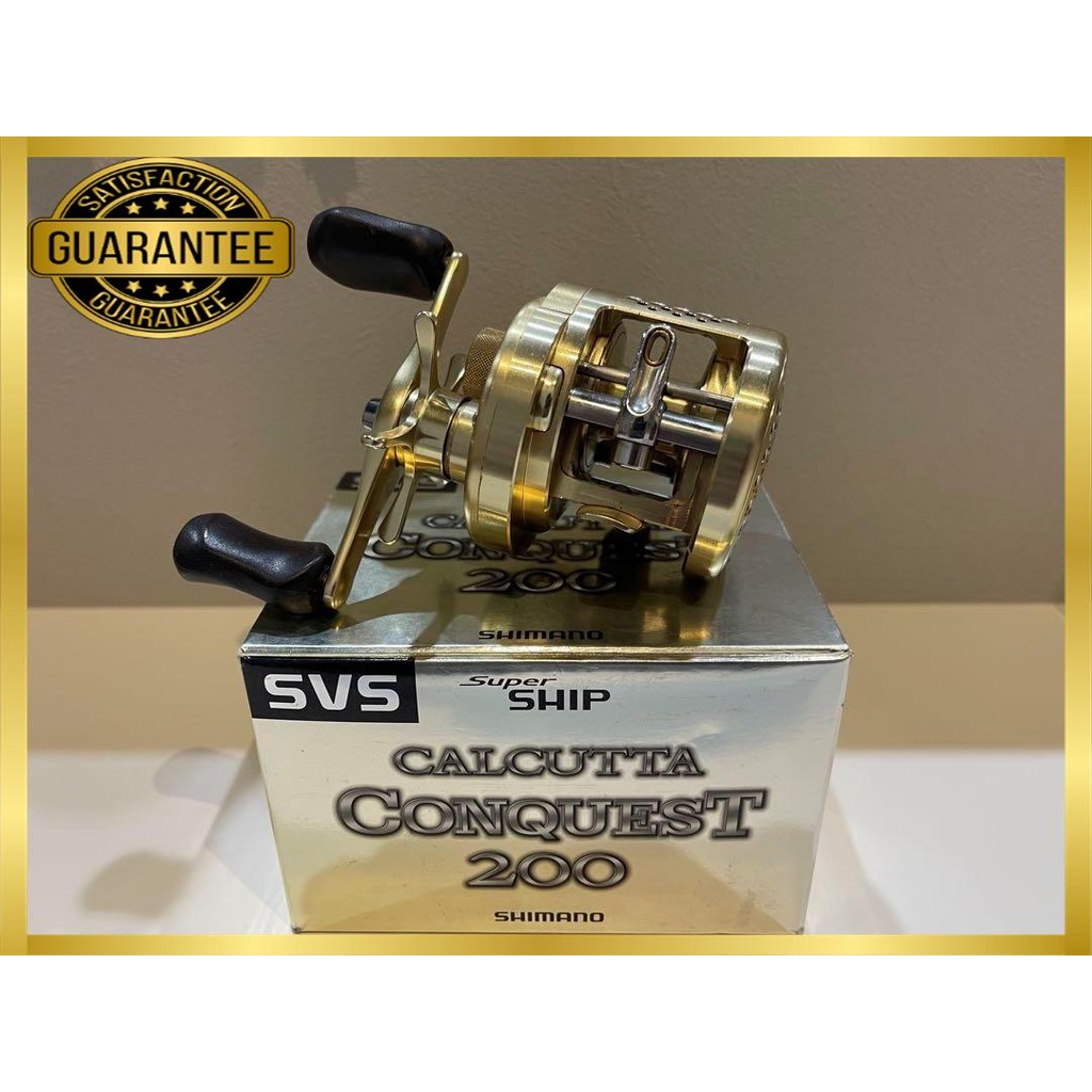 SHIMANO CALCUTTA CONQUEST 200 Baitcasting reel USED C | Shopee Philippines
