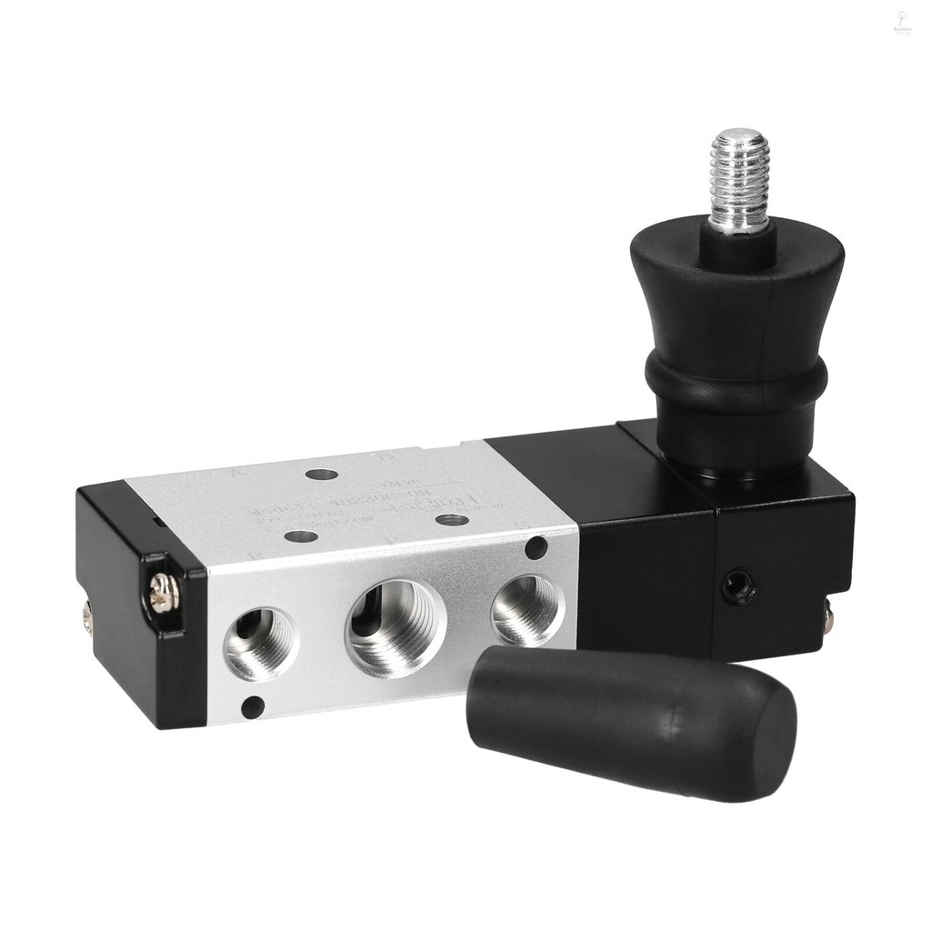 Pneumatic 1/4'' PT 5 Way 3 Position Air Hand Lever Operated Valve ...
