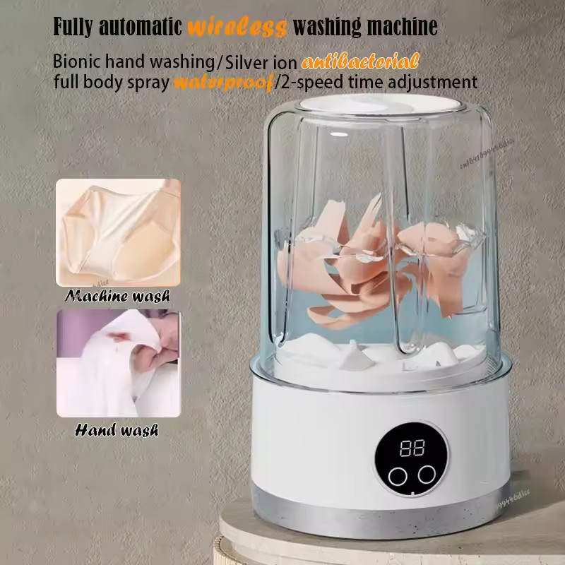 Wireless Laundry Cup Unplugged Portable Underwear Underwear Washing ...