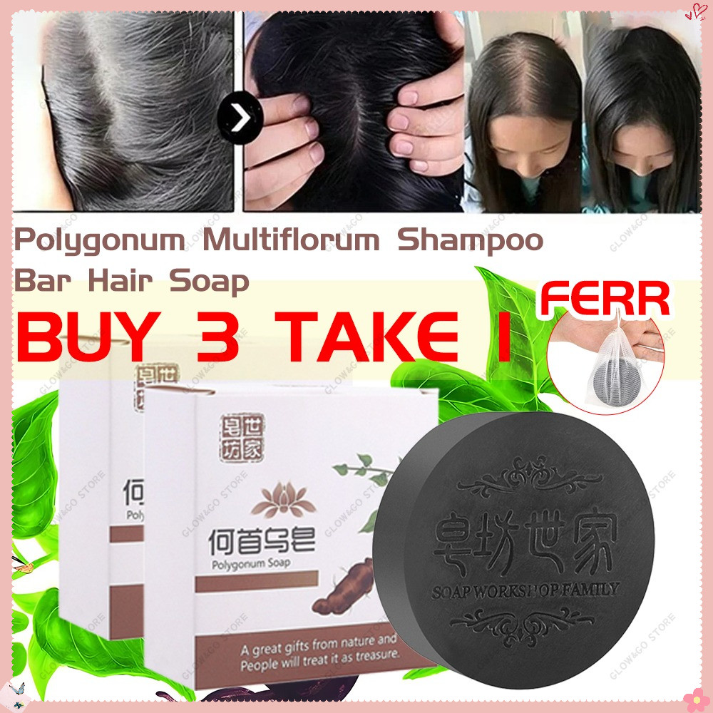 【BUY3 TAKE2】 Hair Growth Soap Shampoo Ginseng Polygonum Soap Hair ...