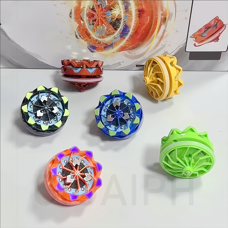 Luminous light Fidget Spinner Hand Top Spinners Glow Light Fidget ...