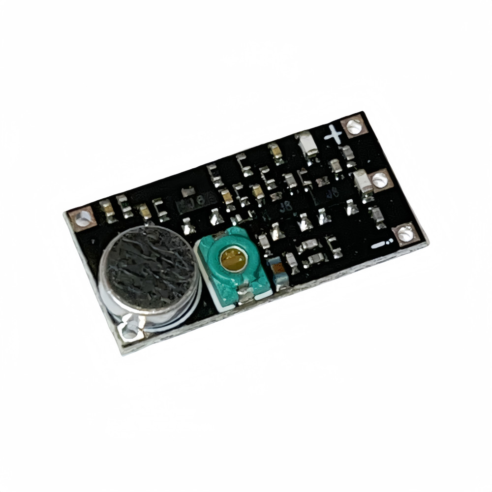 Mini FM Transmitter Module with Microphone Black Wireless FM Module ...