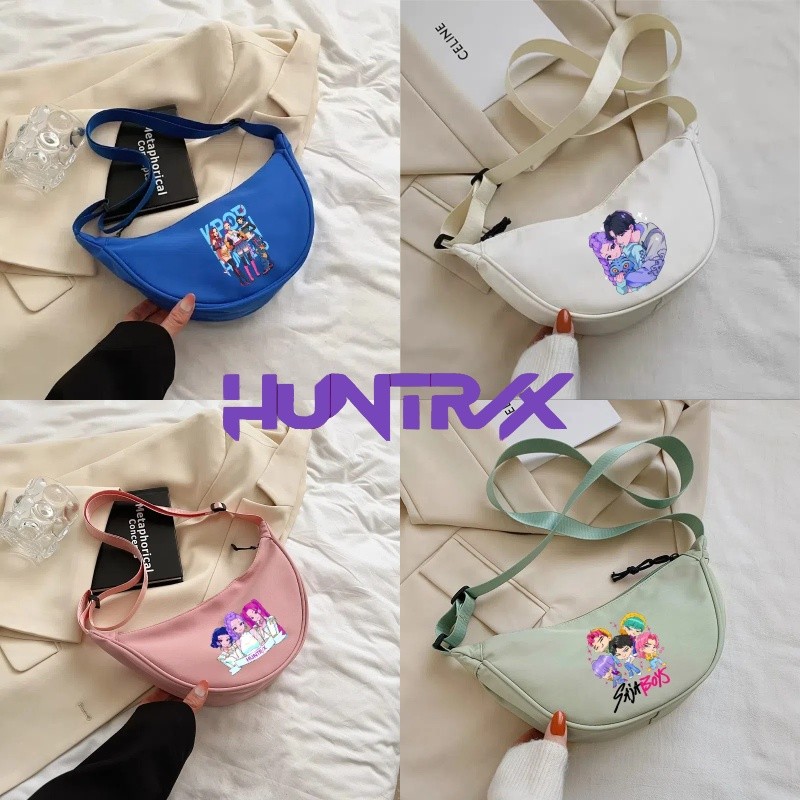KPop Demon Hunters Cute Printed Crossbody Bag Fashion Travel Multi ...
