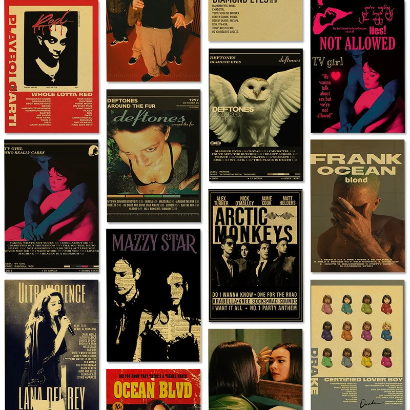 Girl Lovers Poster Aesthetic Music Album /Mitski Drake Deftones/Lana ...