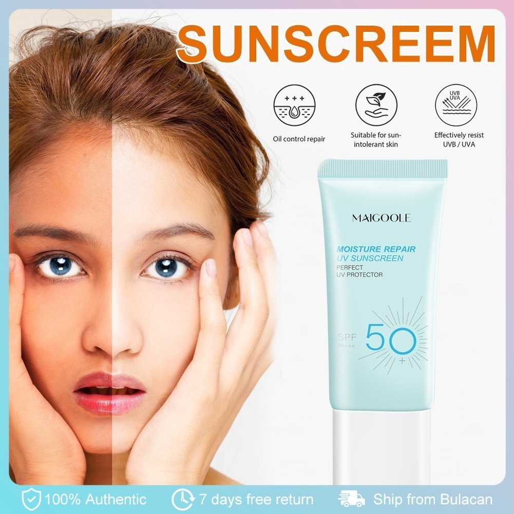 SPF50+ Sunscreen Sunblock Whitening Cream Waterproof Long Lasting Face ...