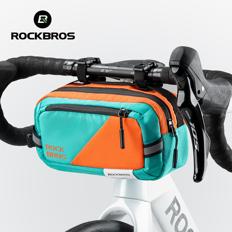 ROCKBROS Bicycle Handlebar Bag Colorful Painting Big Capacity ...