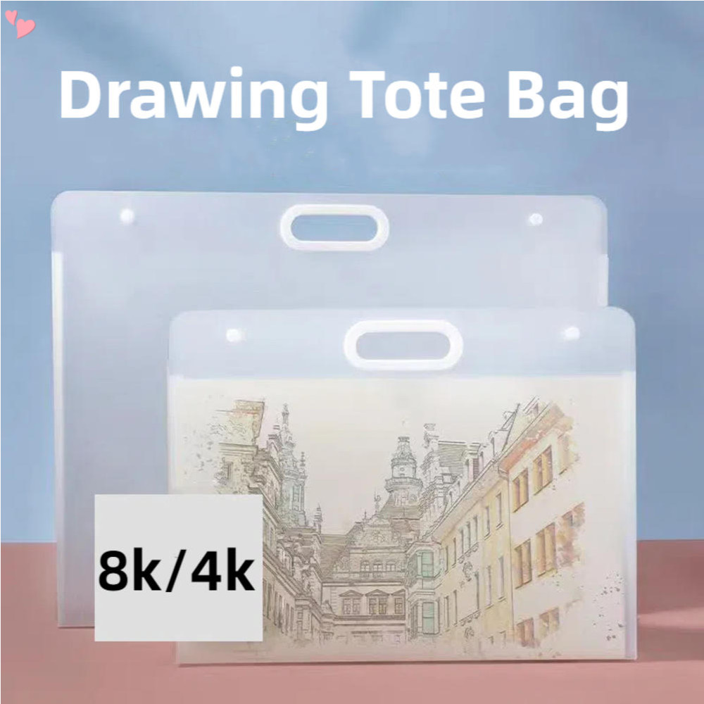 Plastic Art Portfolio, 4K/8K Art Portfolio with Handles,Waterproof ...
